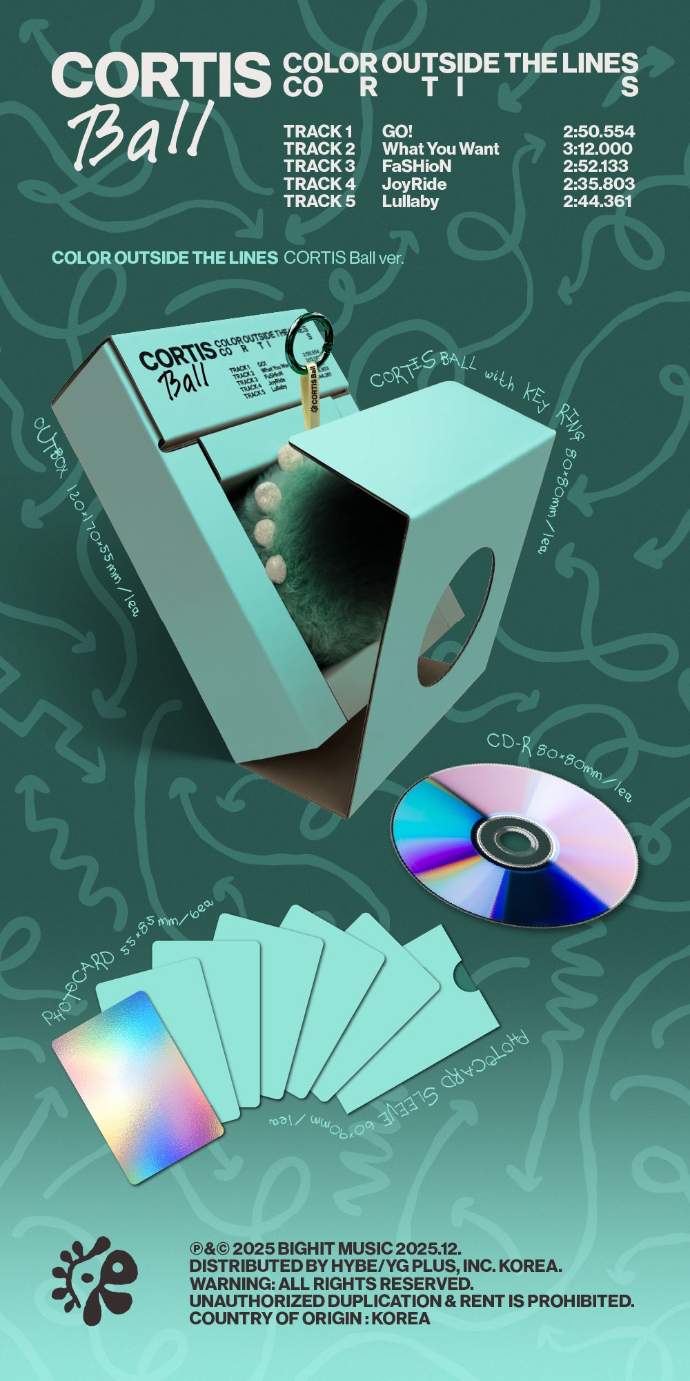CORTIS - EP 1st Album - COLOR OUTSIDE THE LINES (CORTIS Ball ver ...