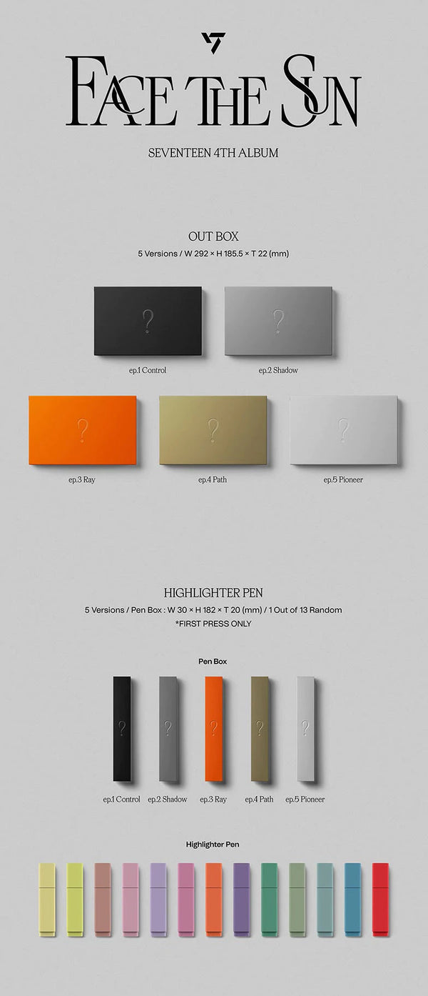 SEVENTEEN 4th Album - Face the Sun – Kpop Omo