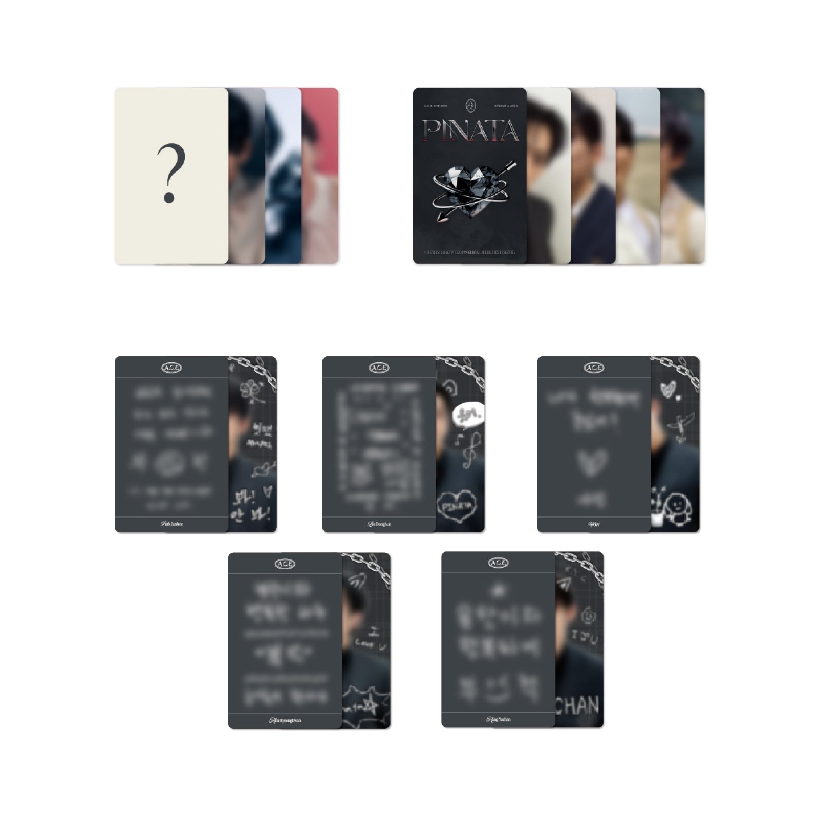A.C.E - Pinata 3rd Single Album Official MD Random Trading Card Set ...
