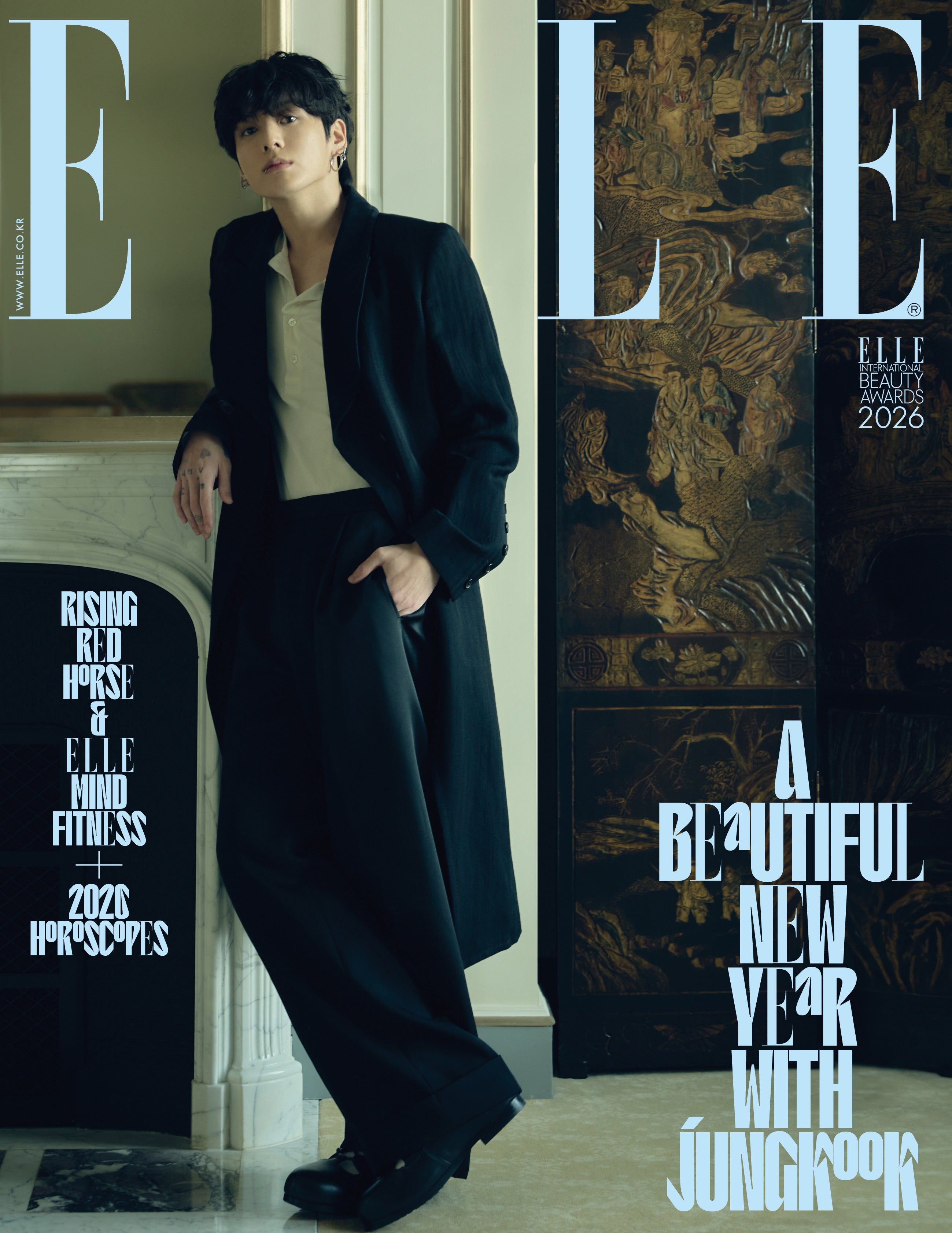 BTS jungkook - elle magazine 2026 january issue cover g – Kpop Omo
