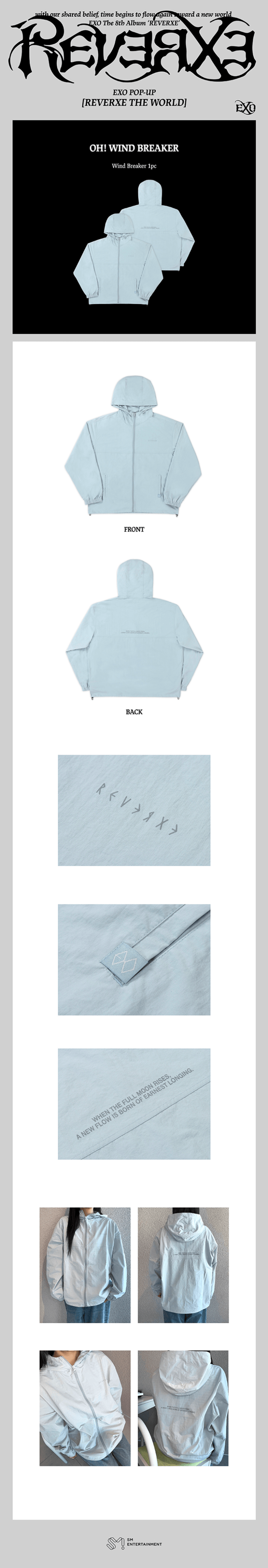 EXO - reverxe the world pop up official md oh wind breaker – Kpop Omo