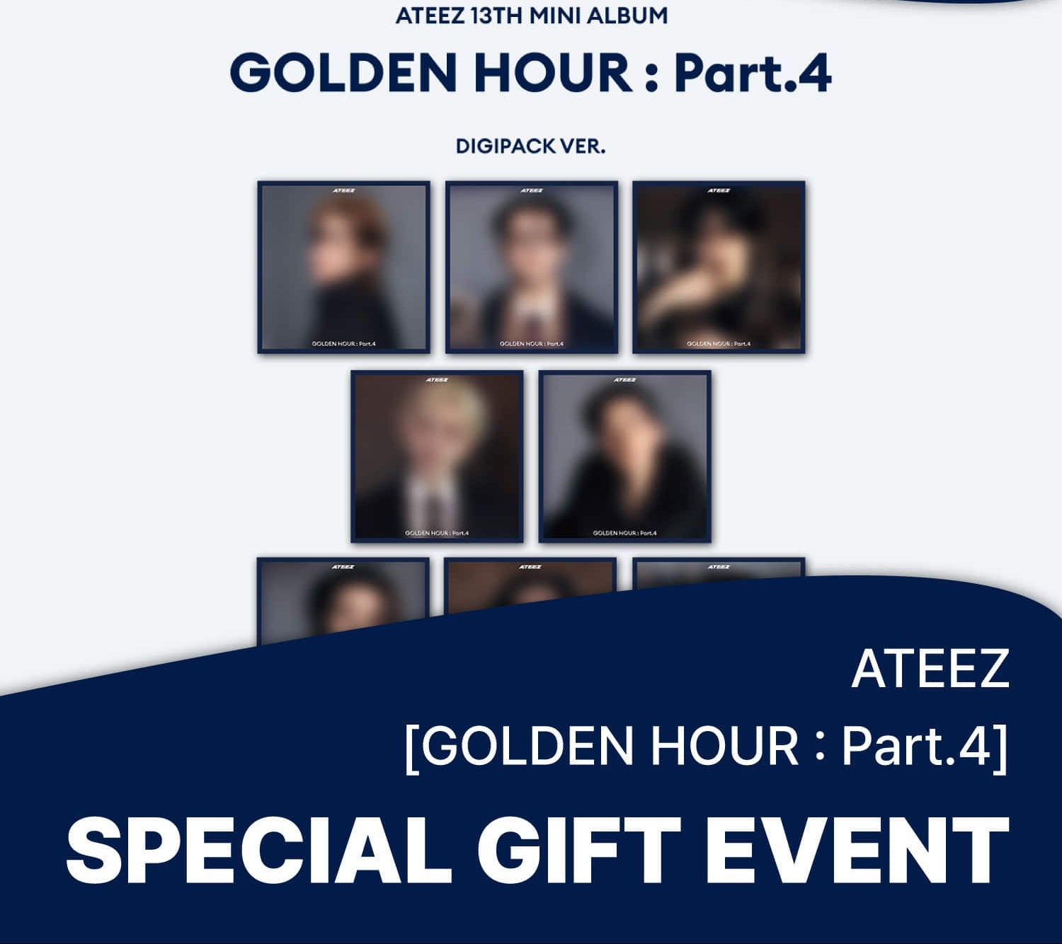 Ateez - golden hour : part.4 mini 13th album soundwave gift digipack r ...