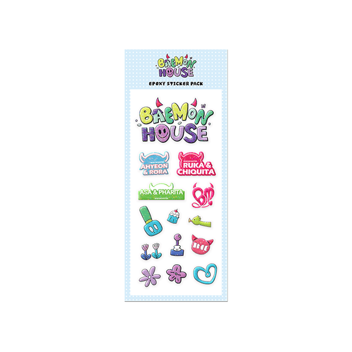 BABYMONSTER - BaeMon HOUSE Official MD Epoxy Sticker Pack – Kpop Omo