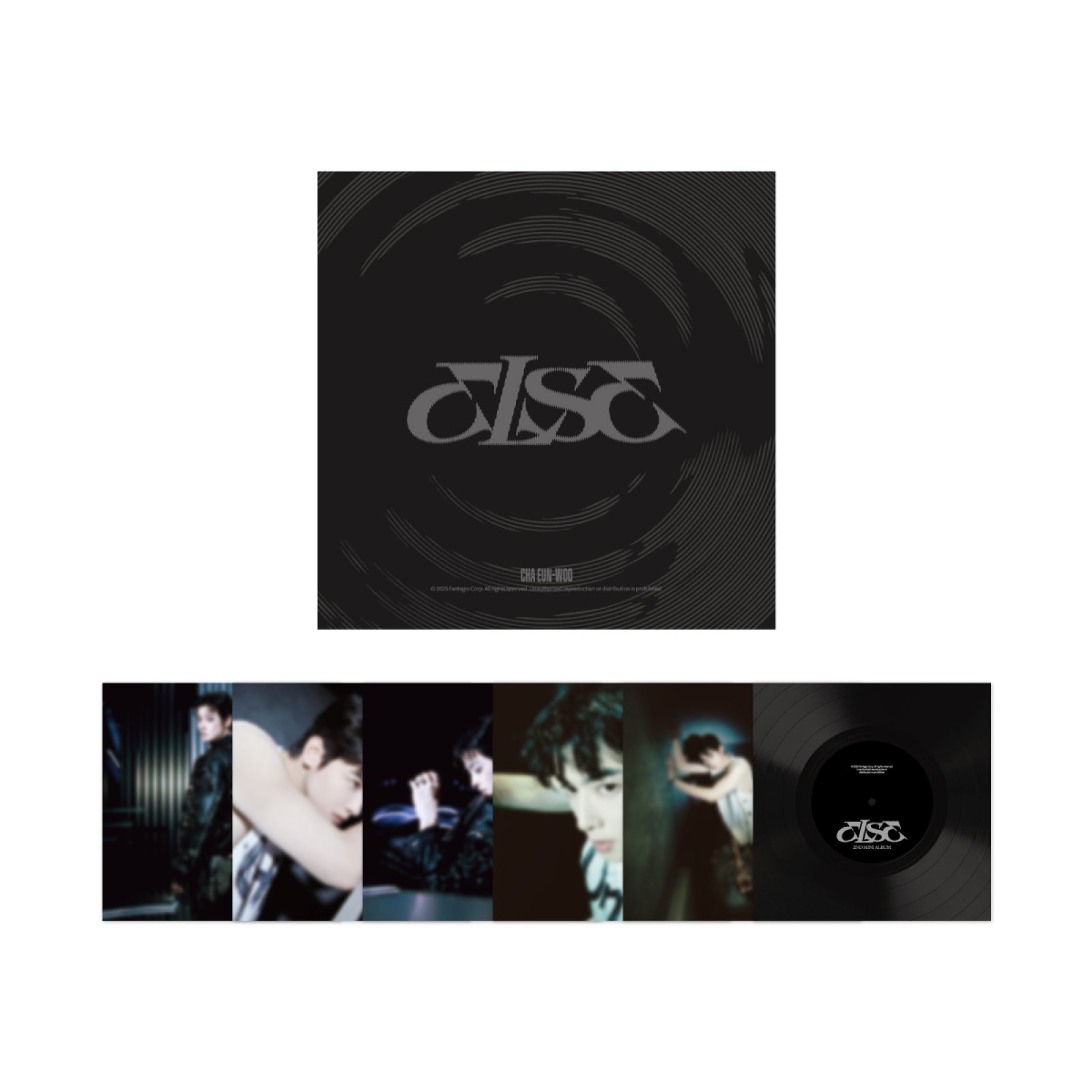 Cha eun woo - else 2nd mini album pop up official md lp poster set ...