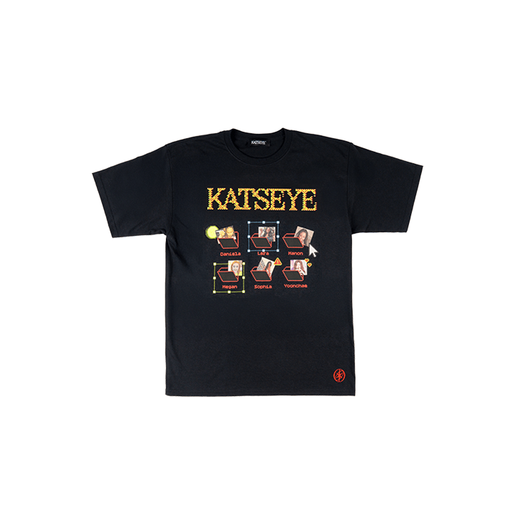 Katseye - internet girl official md s/s t-shirts (black) – Kpop Omo