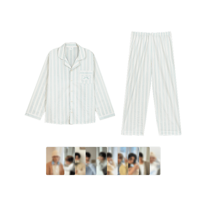 Treasure - offstage: soft days official md stripe pajama set – Kpop Omo
