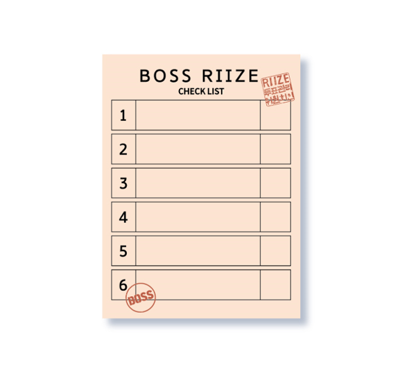 Riize - Boss Riize Pop Up Exhibition Official MD Memo Pad – Kpop Omo