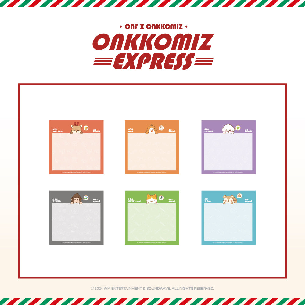 ONF - Onkkomiz Express ONF X Onkkomiz Pop up Store Official MD Sticky – Kpop Omo