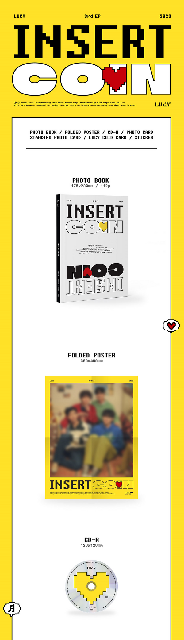 LUCY 3rd EP Album - INSERT COIN – Kpop Omo