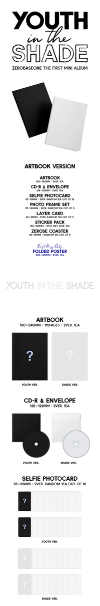 ZEROBASEONE 1ST MINI ALBUM - YOUTH IN THE SHADE (ARTBOOK VER.) – Kpop Omo