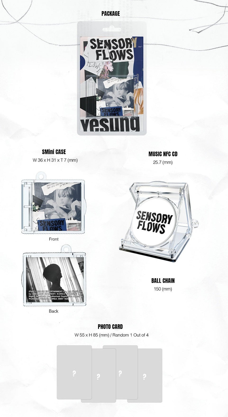 Super Junior YESUNG 1st Full Album - Sensory Flows (SMINI Ver) – Kpop Omo