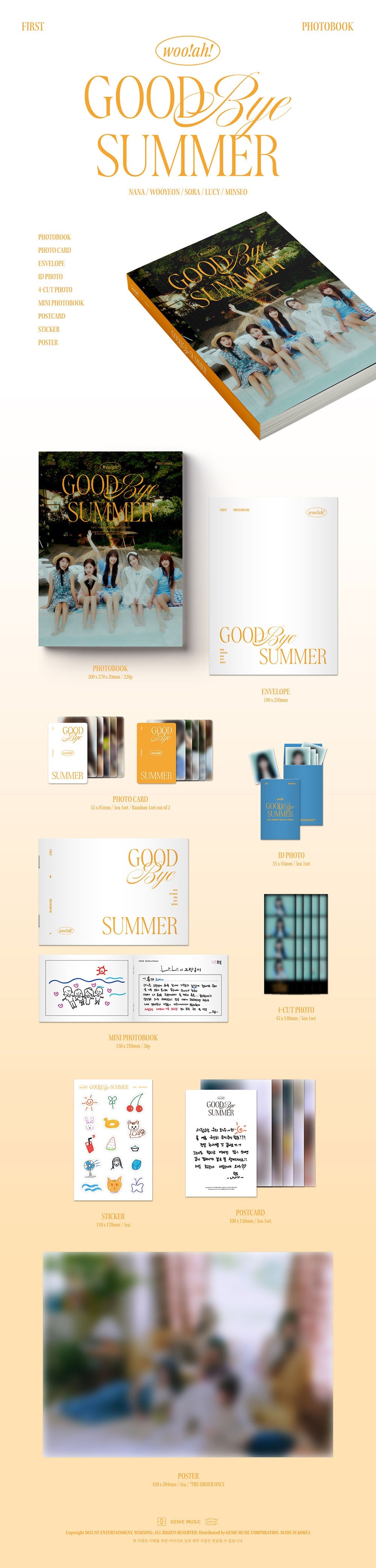 WOO!AH! 1ST PHOTO BOOK - GOODBYE SUMMER – Kpop Omo