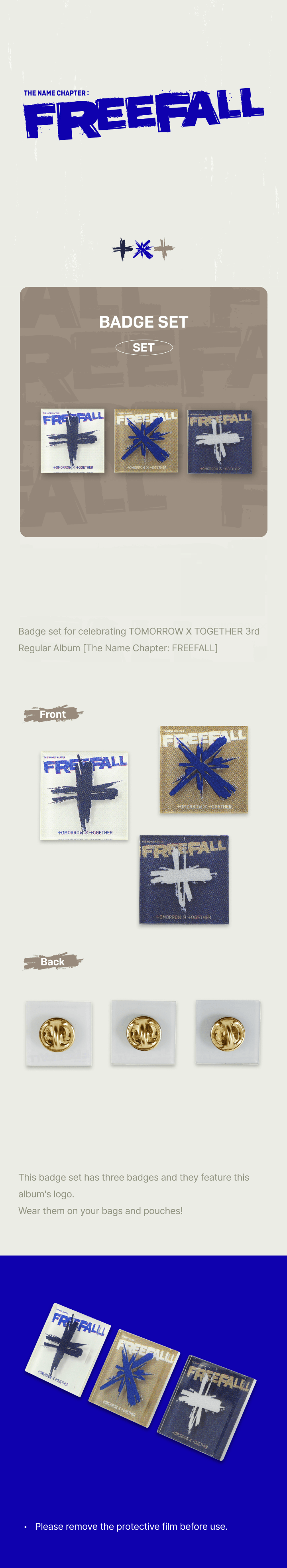 TXT OFFICIAL MD - THE NAME CHAPTER FREEFALL – Kpop Omo