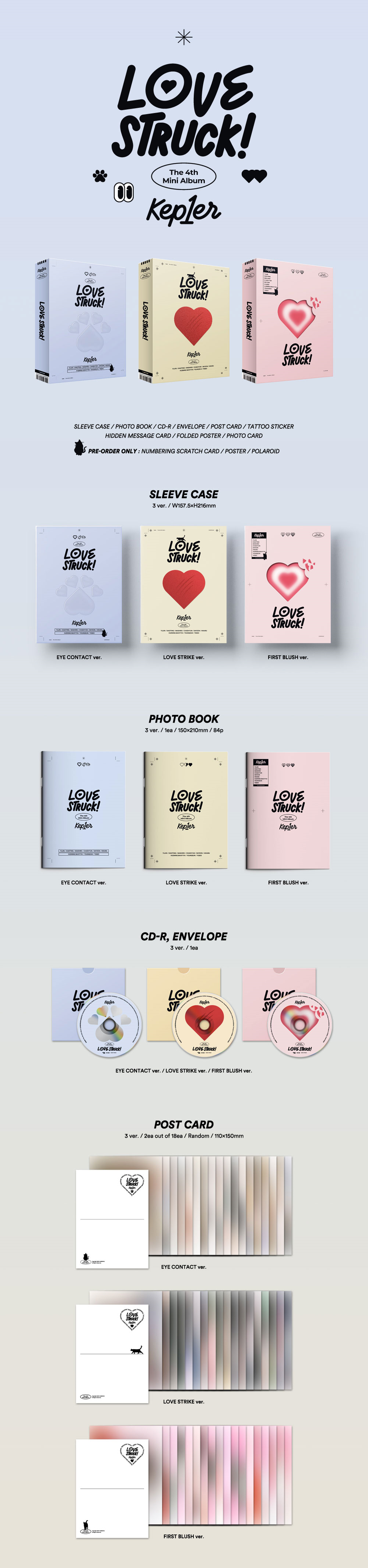 KEP1ER 4th Mini Album - LOVESTRUCK! – Kpop Omo