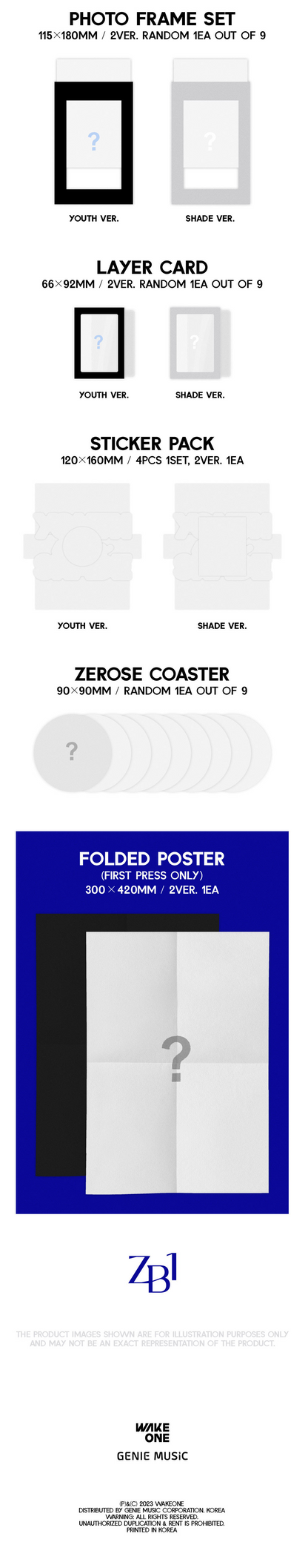 Zerobaseone 1st Mini Album - Youth In The Shade (Artbook Ver.) – Kpop Omo