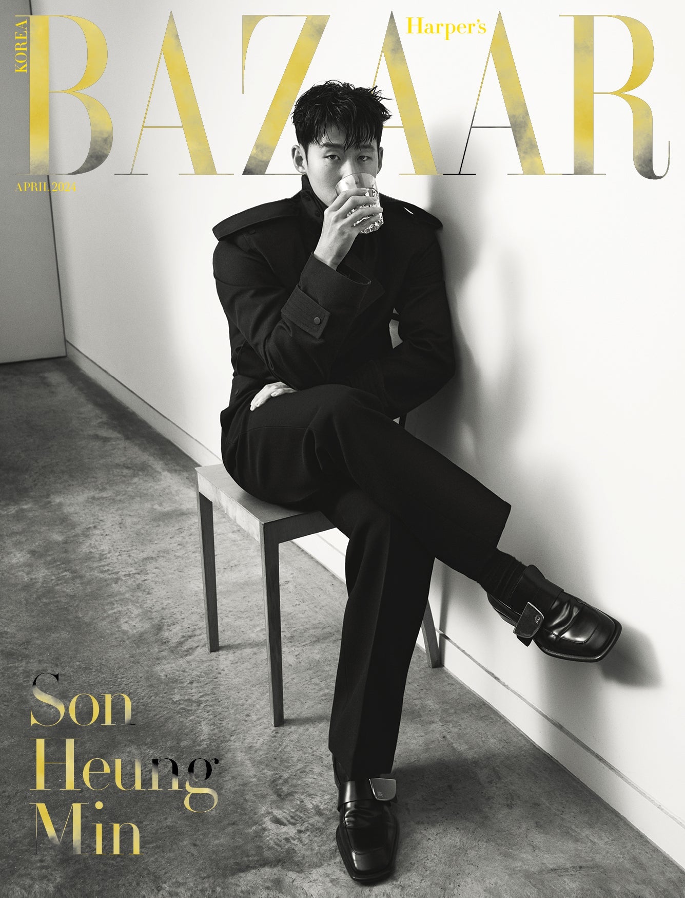 SON HEUNG MIN BAZAAR MAGAZINE (APRIL 2024 ISSUE) – Kpop Omo