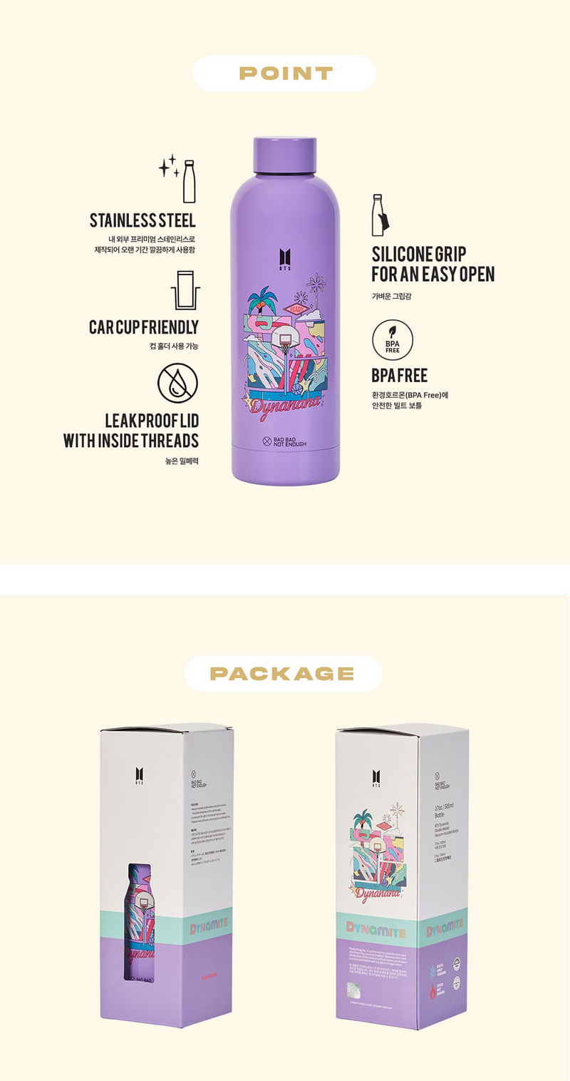 BTS x BBNE DYNAMITE - Water Tumbler and Water Bottle – Kpop Omo