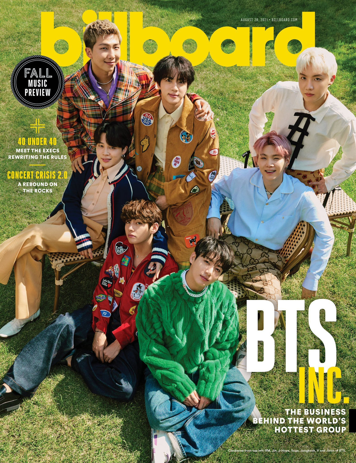 BTS Cover: Billboard Fall Music Weekly Magazine (Sept 2021 Release ...
